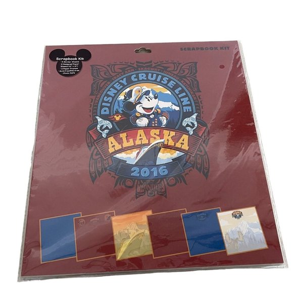 Disney Other Disney Cruise Line Alaska 26 Captain Mickey Mouse Scrapbook Kit Poshmark